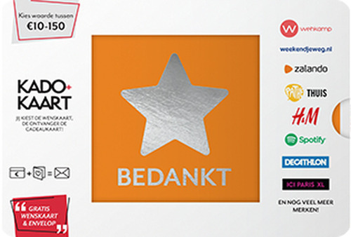 Kado+Kaart Dankjewel Digitale Cadeaukaart | Digitale cadeaukaart ...